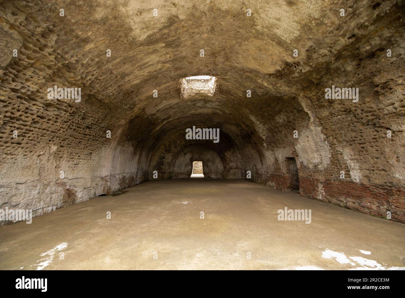 So called Mercury temple, ancient frigidarium in the baths of Baia ...