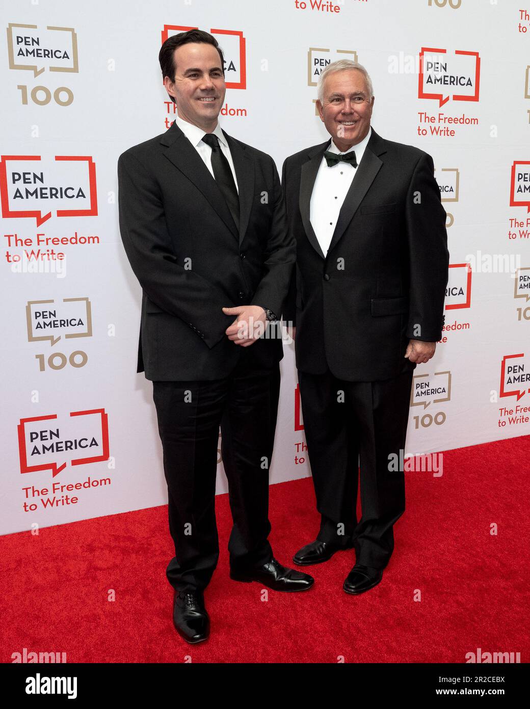 New York, USA. 18th May, 2023. Robert Costa and Thomas Costa arrive on ...