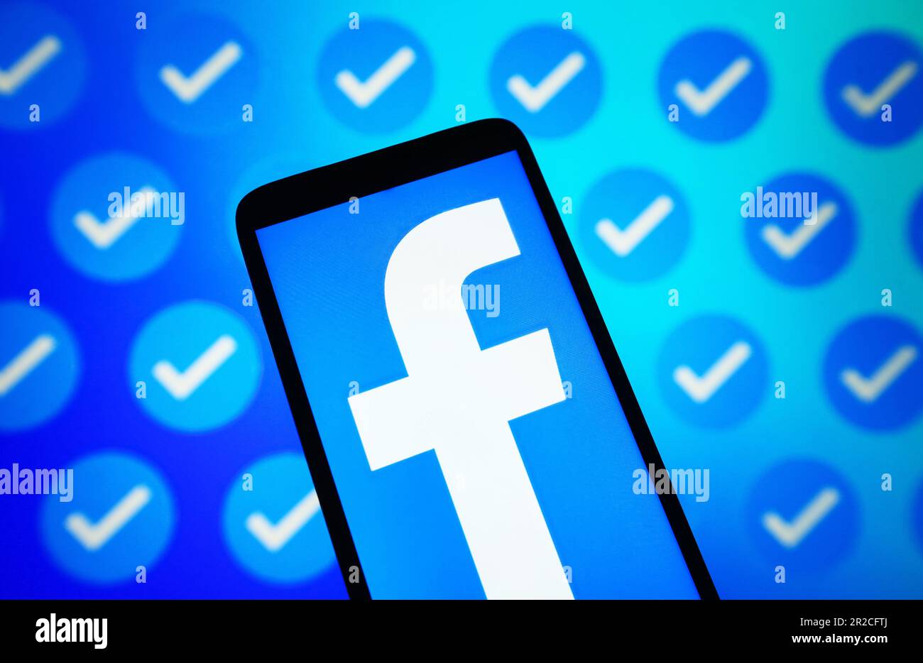 Blue verification badges hi-res stock photography and images - Alamy