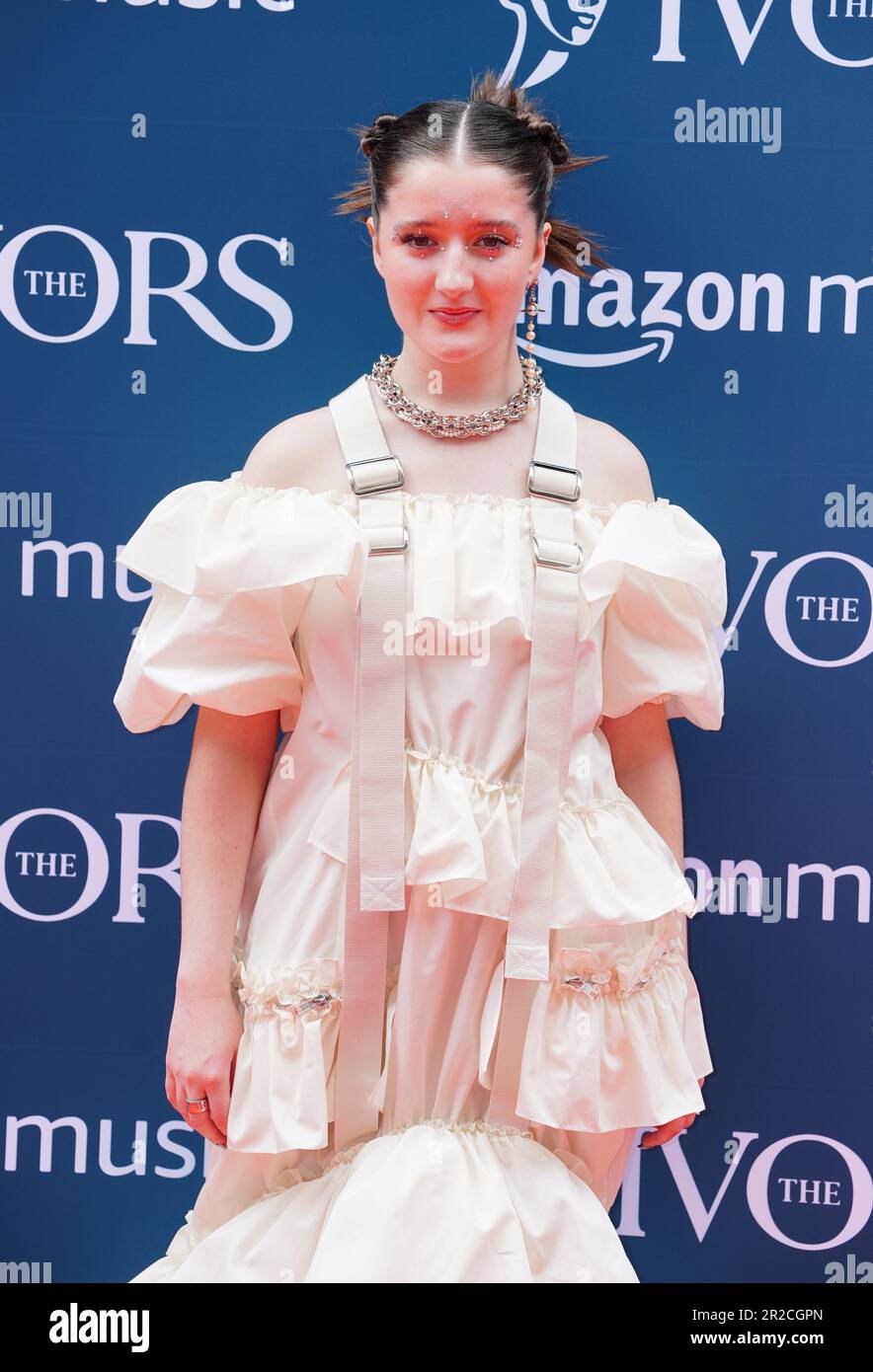 Ines Dunn arriving for the annual Ivor Novello Awards at Grosvenor ...