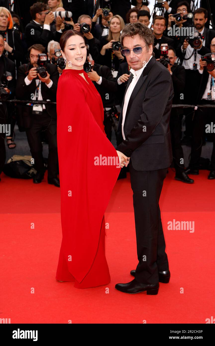 Cannes Frankreich 18th May 2023 Gong Li Und Jean Michel Jarre Bei