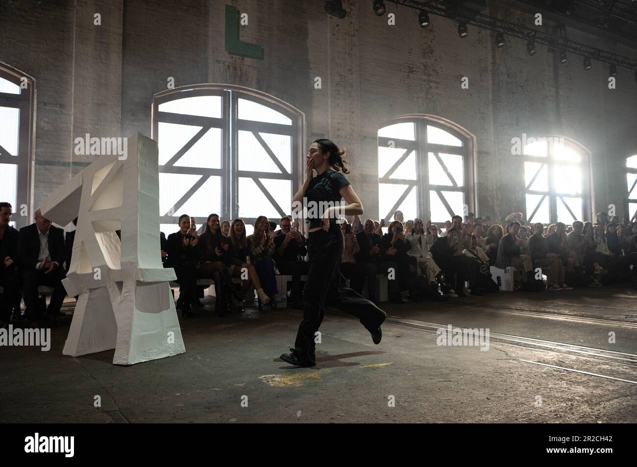 Designer Ruby Pedder walks the NextGen runway at Australian Fashion ...