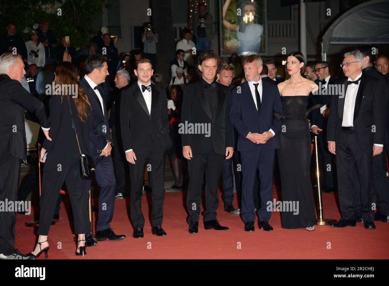 May 18, 2023, CANNES, France: Michael Pitt, Warren Goz, Tye Sheridan ...