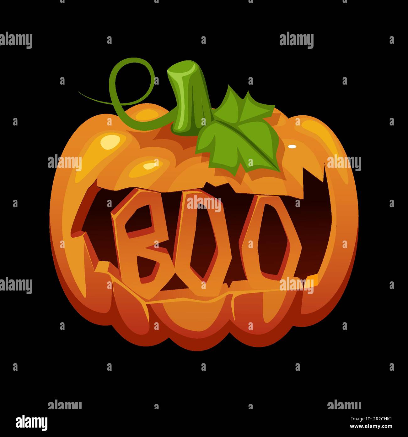 Pumpkin cartoon, carved Stock Vector Images - Alamy