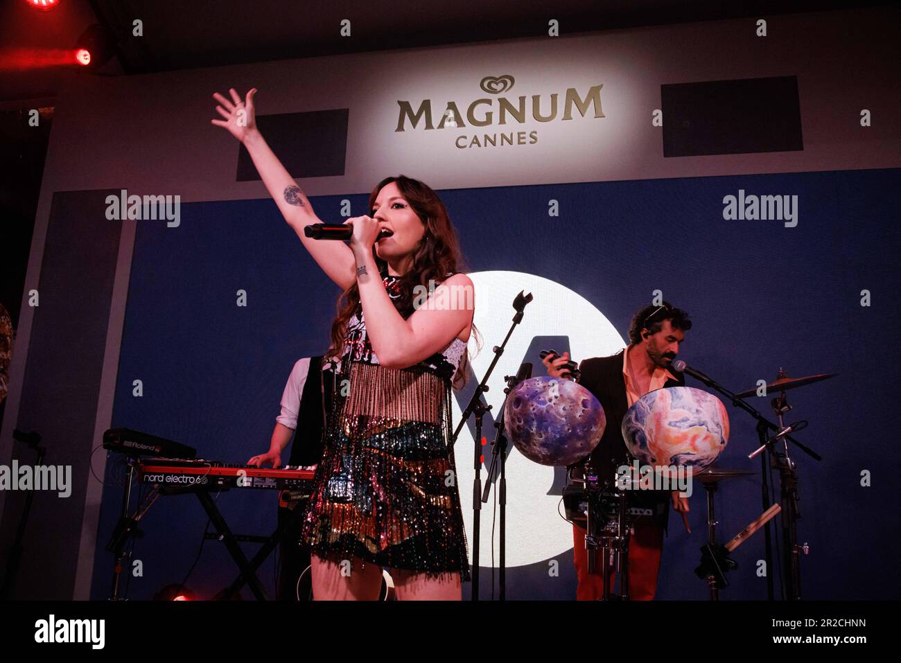 Cannes, France. 18th May, 2023. Jain performs during private concert ...