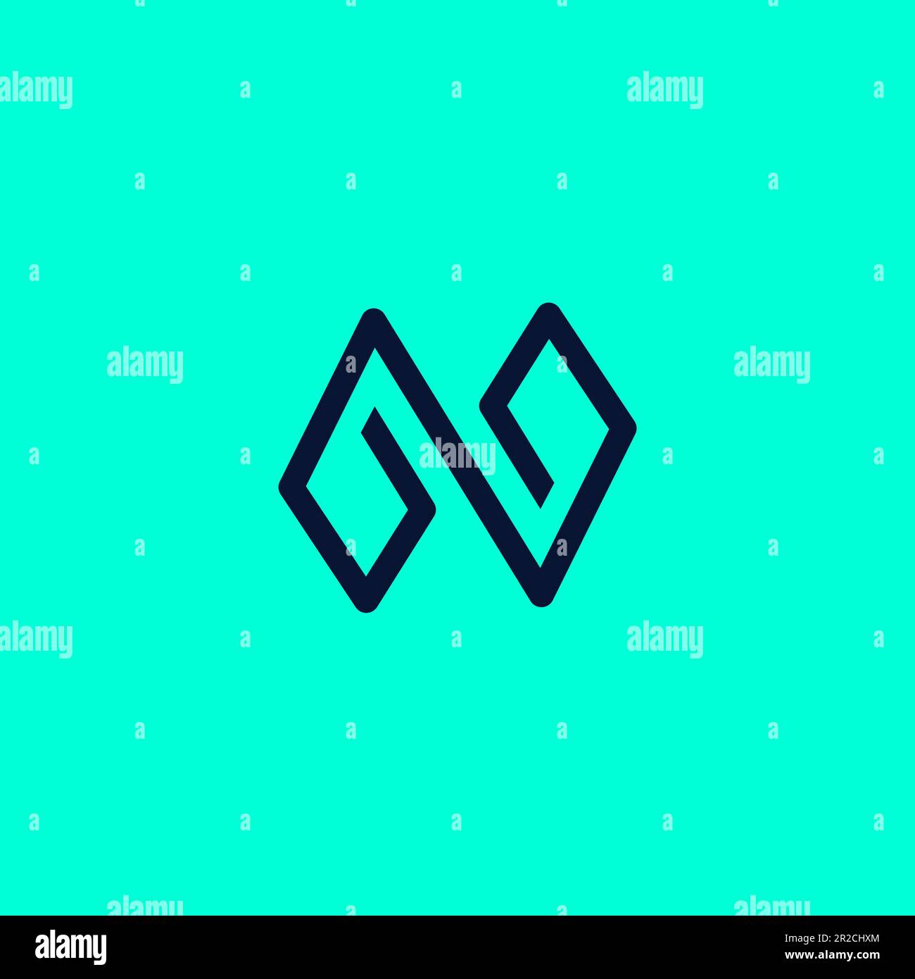 N Line Logo Design. Letter N Icon Vector Stock Vector Image & Art - Alamy