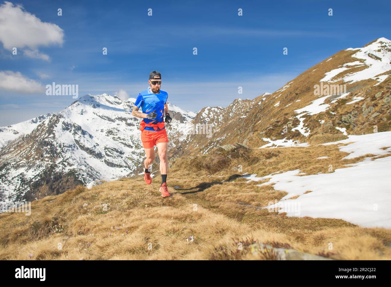 High altitude training of a marathon man Stock Photo - Alamy
