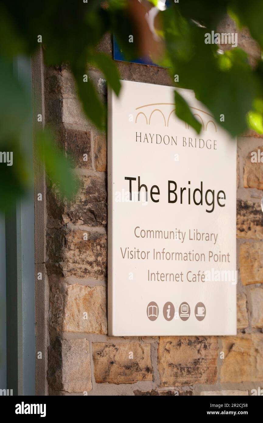 The Bridge community centre, Haydon Bridge, Northumberland Stock Photo ...