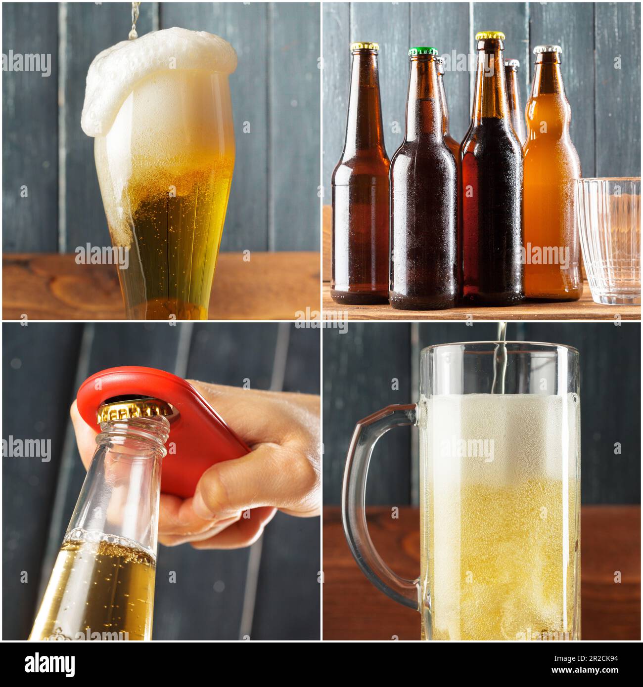 Beer bottle collage hi-res stock photography and images - Alamy