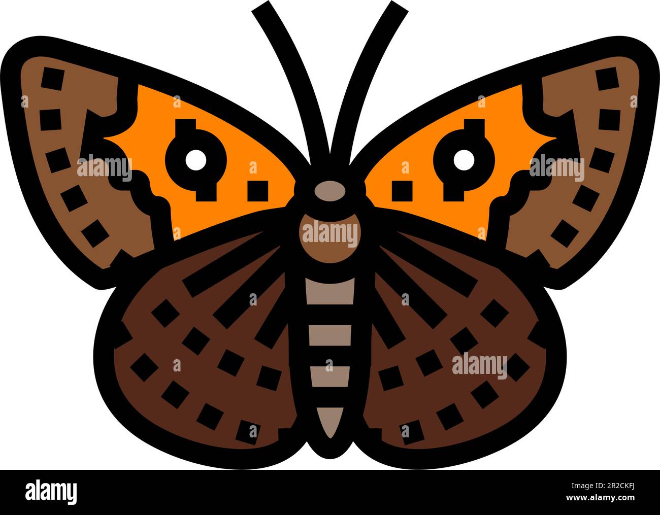mormon metalmark insect color icon vector illustration Stock Vector ...