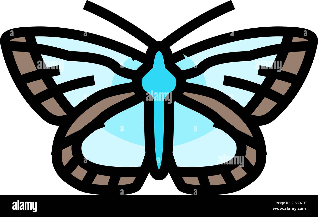 chalk hill blue spring color icon vector illustration Stock Vector ...