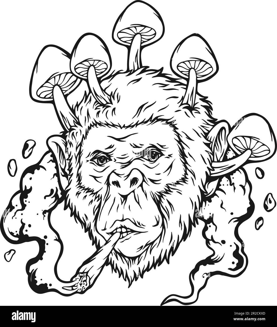 Trippy Weed And Shroom Drawings