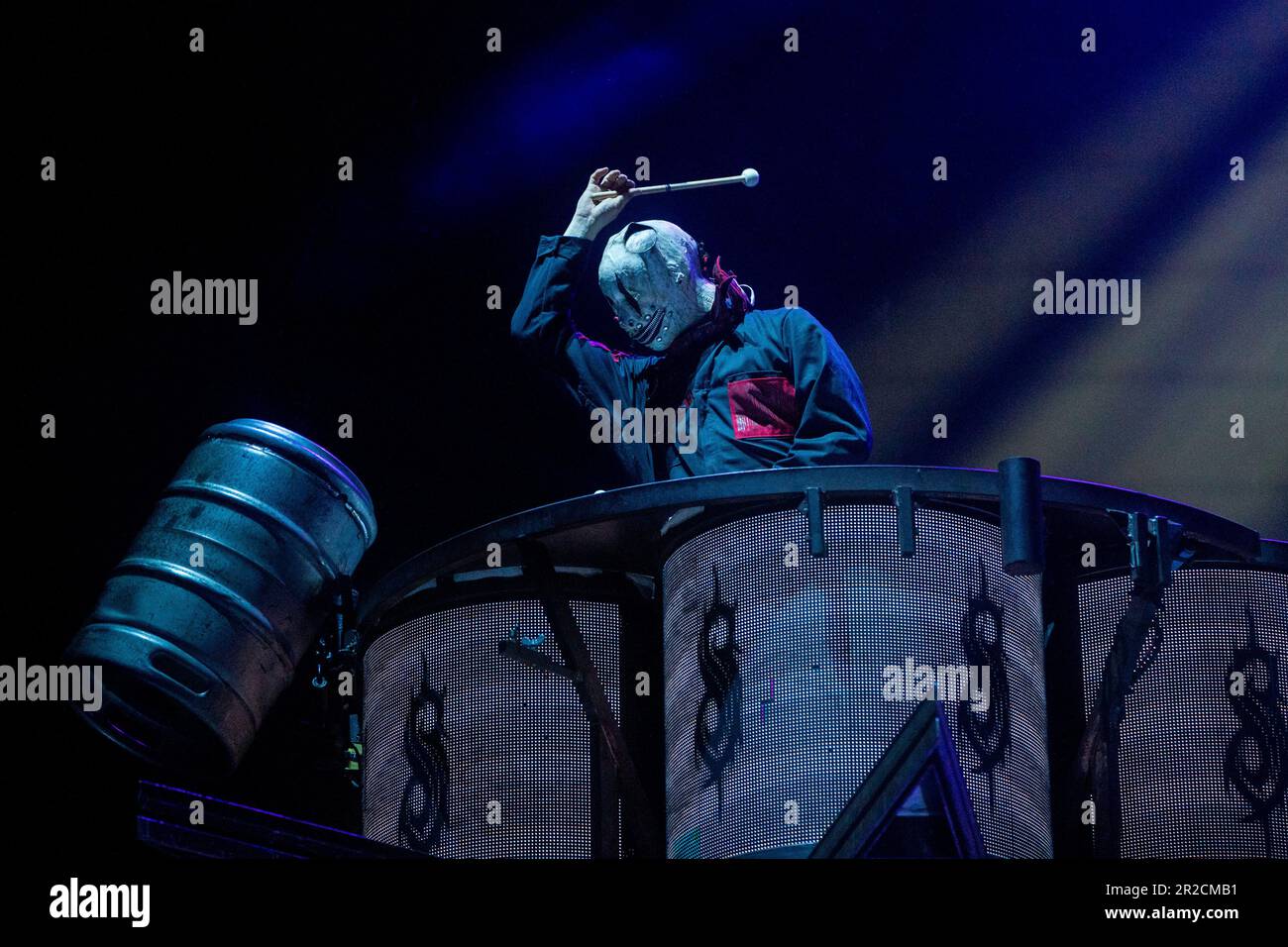 Michael Pfaff of Slipknot performs at the Welcome To Rockville Music ...
