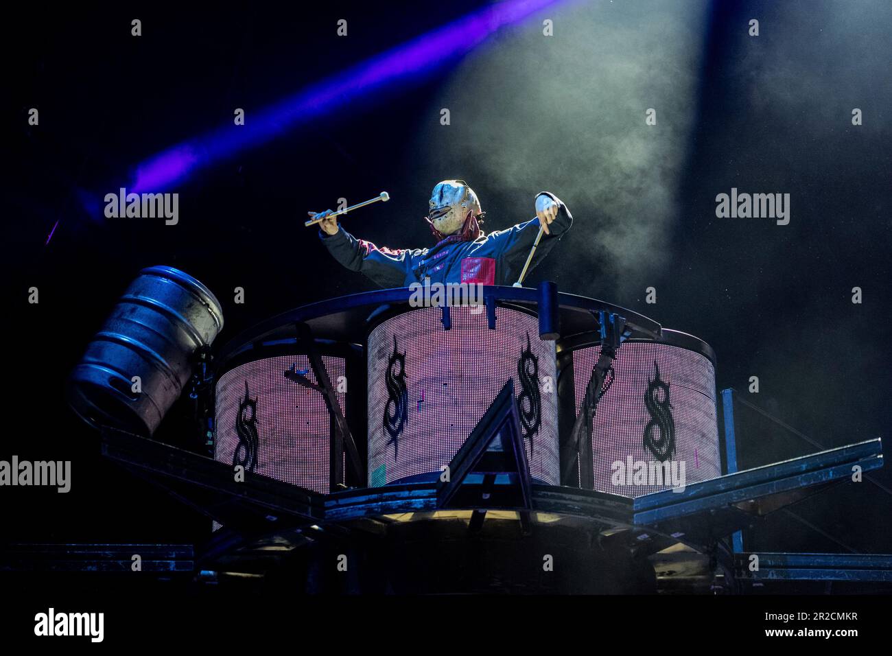 Michael Pfaff of Slipknot performs at the Welcome To Rockville Music ...