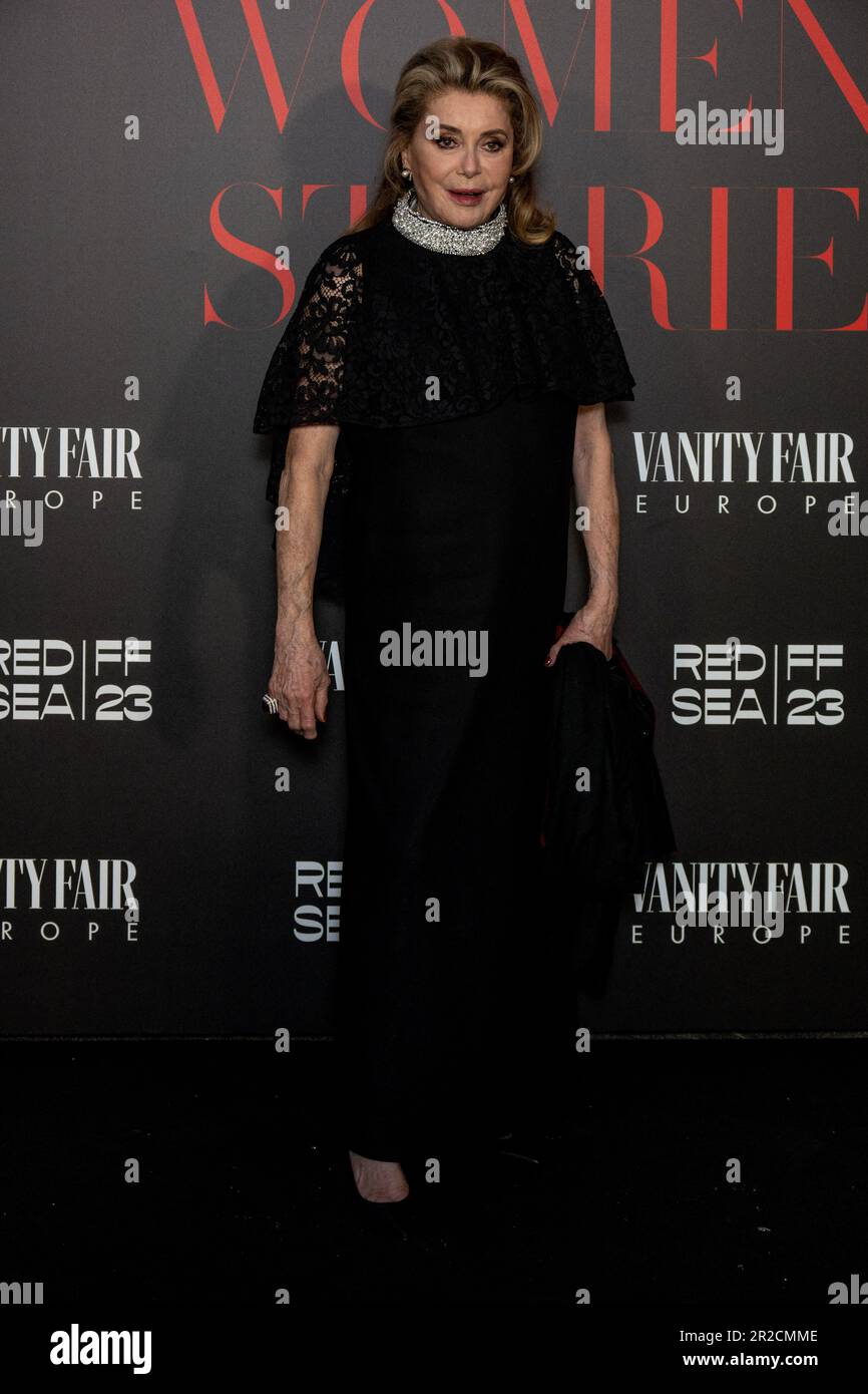 Antibes, France. 18th May, 2023. French actress Catherine Deneuve ...