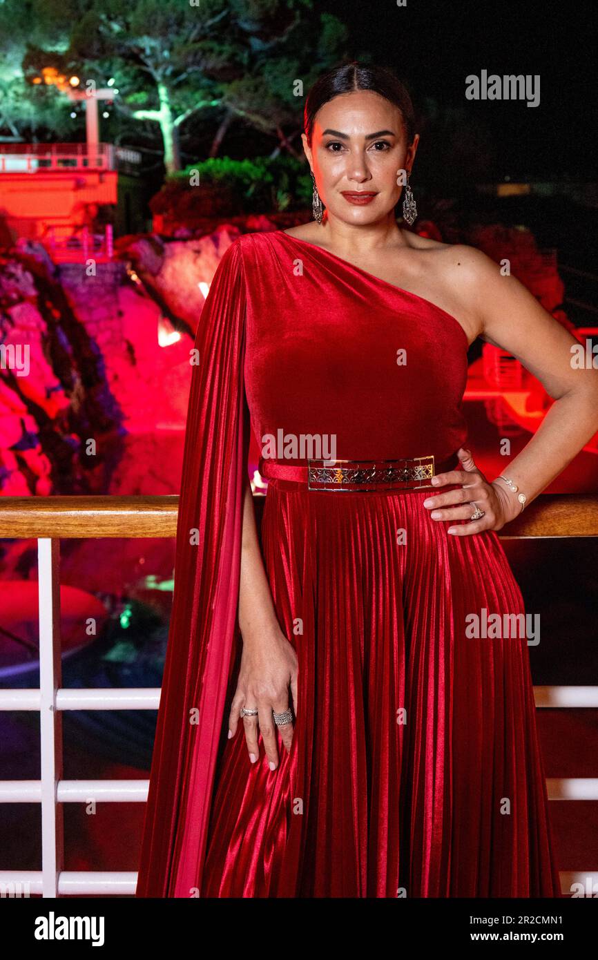 Antibes, France. 18th May, 2023. Tunisian actress Hend Sabry iarrives ...