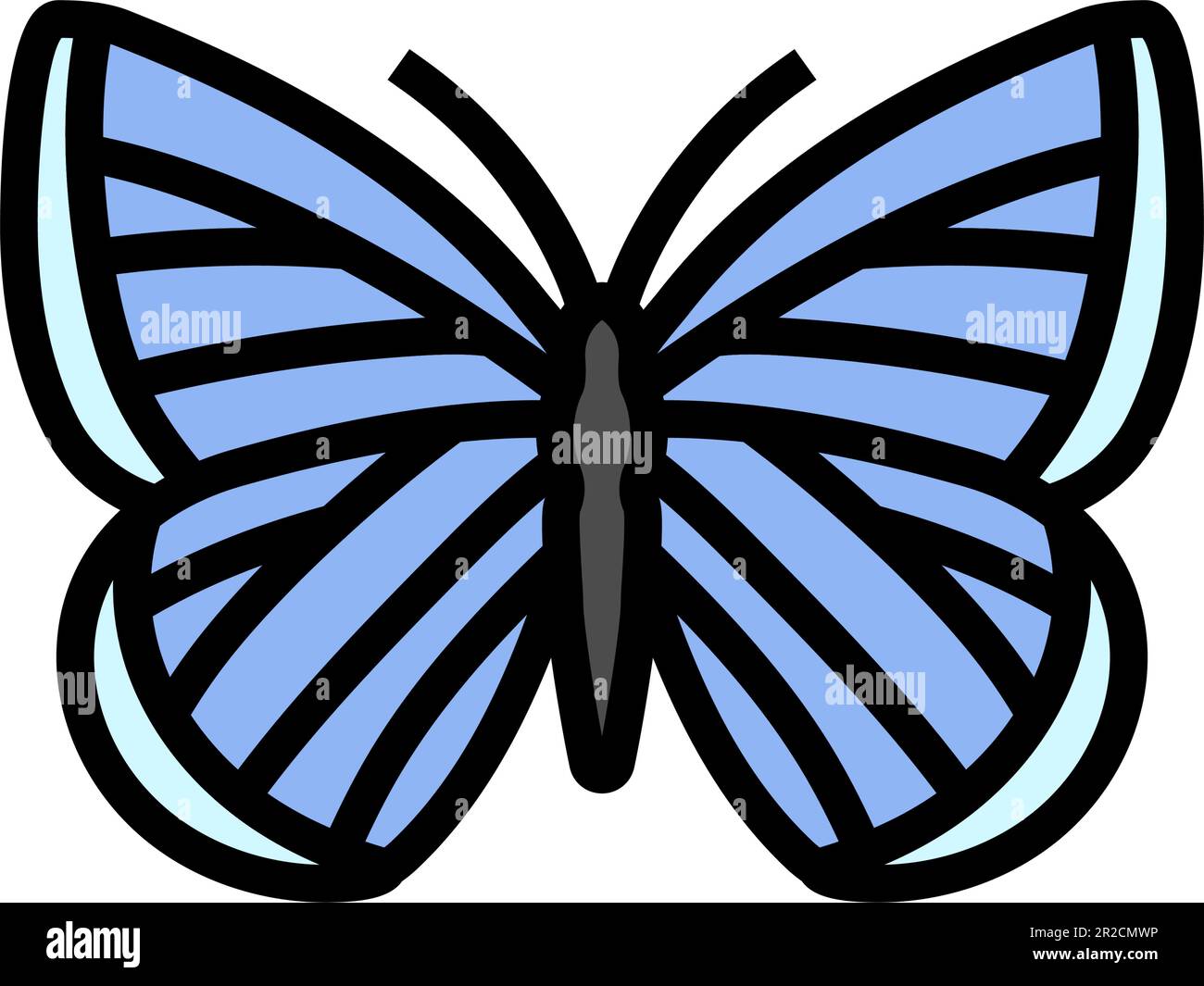 spring azure insect color icon vector illustration Stock Vector Image ...