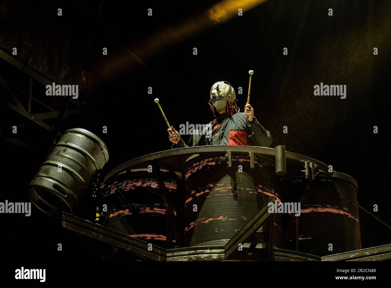 Michael Pfaff of Slipknot performs at the Welcome To Rockville Music ...