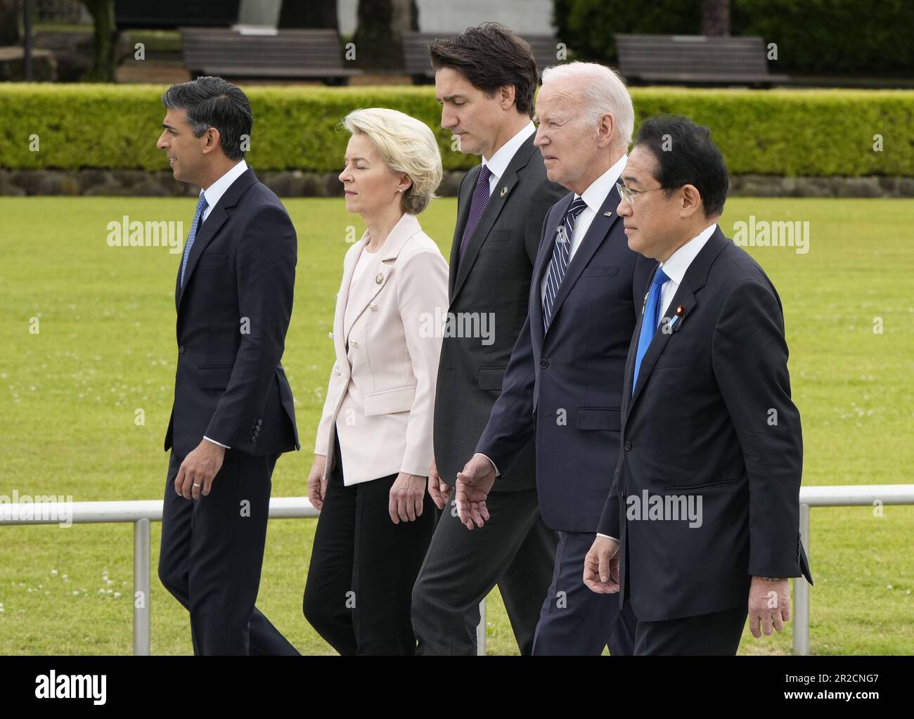 Hiroshima, Japan. 19th May, 2023. (L-R) British Prime Minister Rishi ...