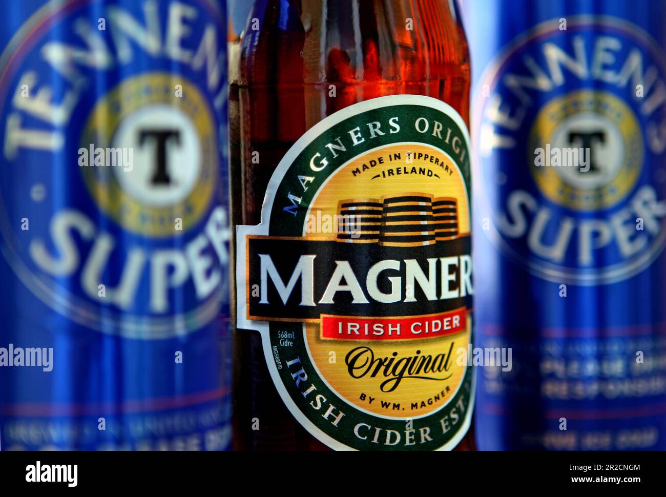 Magner's cider and tennents lager hi-res stock photography and images ...