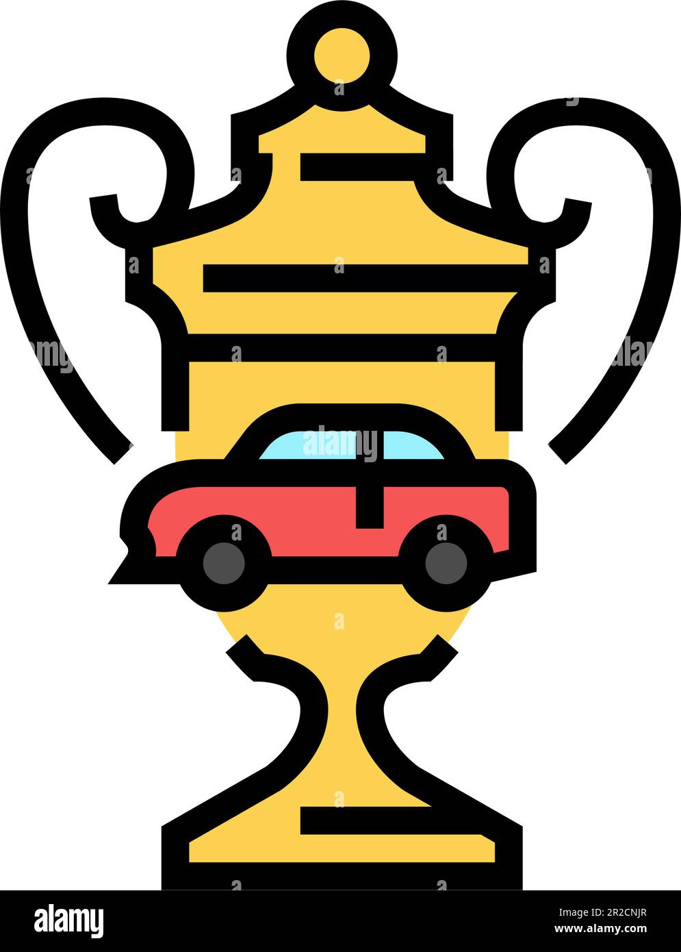 winner car race vehicle auto color icon vector illustration Stock ...