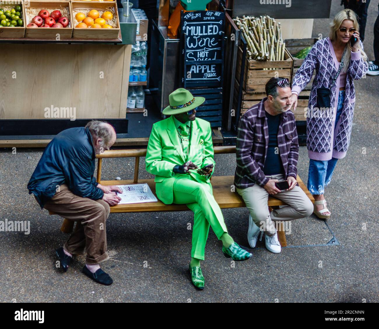 Standing out at the celebration of colour at the monthly Color Walk ...