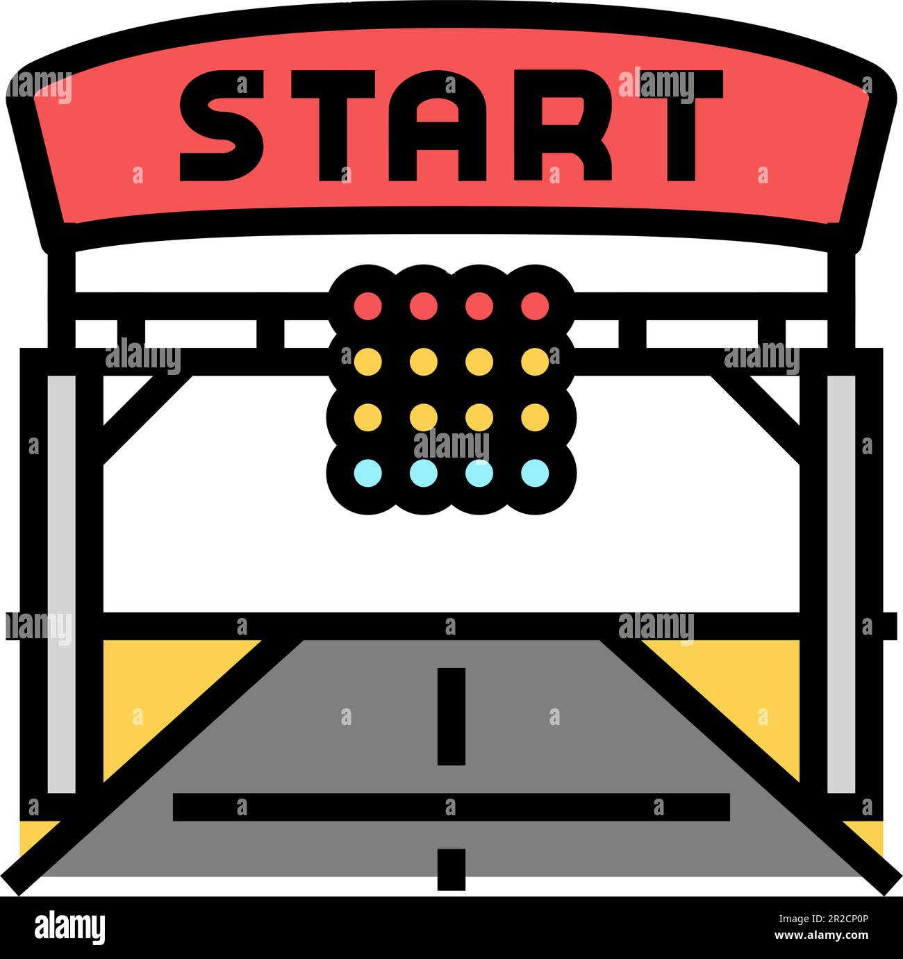 start vehicle speed auto color icon vector illustration Stock Vector ...