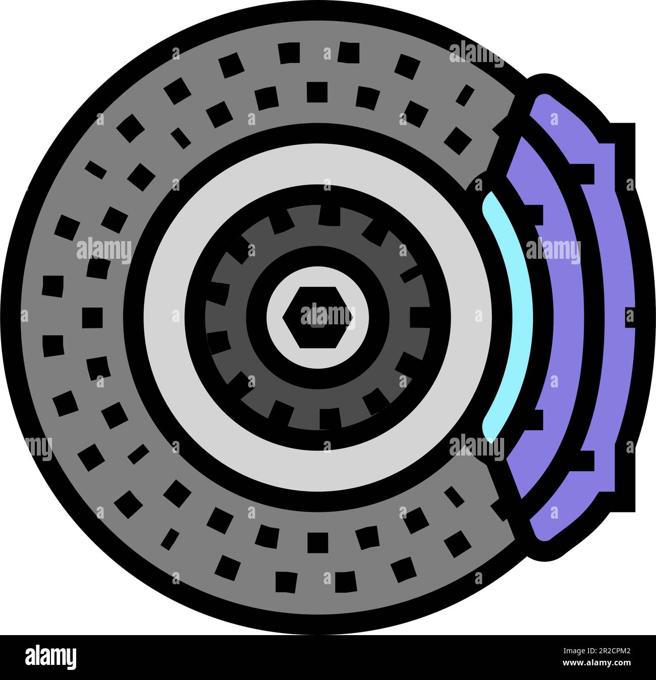 brakes vehicle speed auto color icon vector illustration Stock Vector ...
