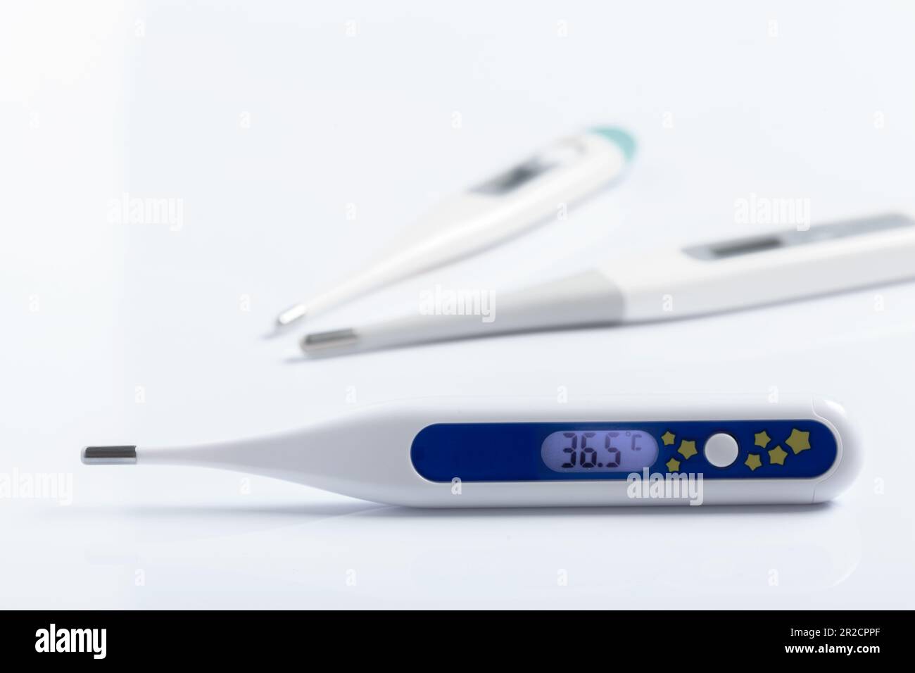 Electronic modern thermometer isolated Stock Photo - Alamy