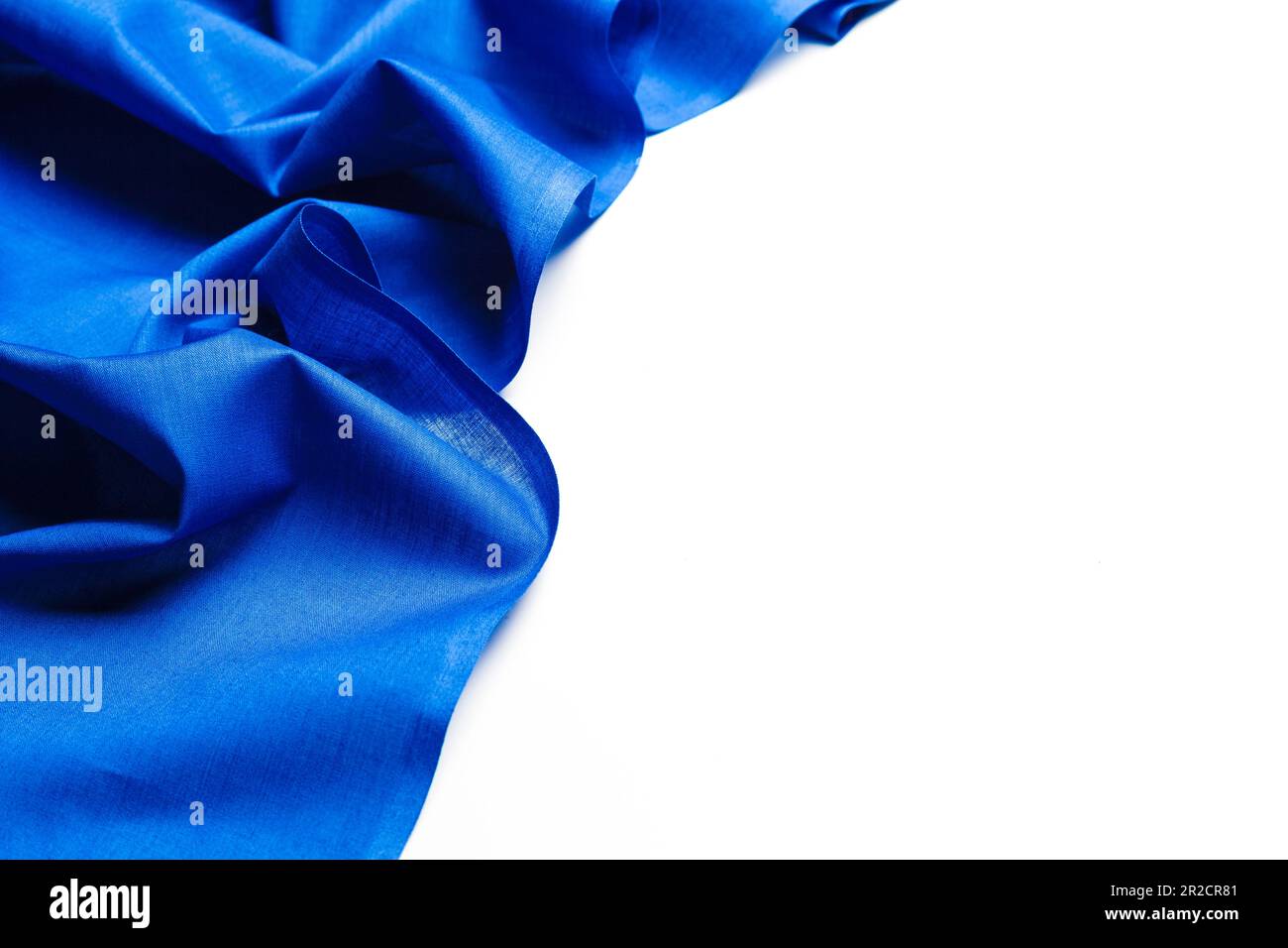 blue silk fabric background Stock Photo - Alamy