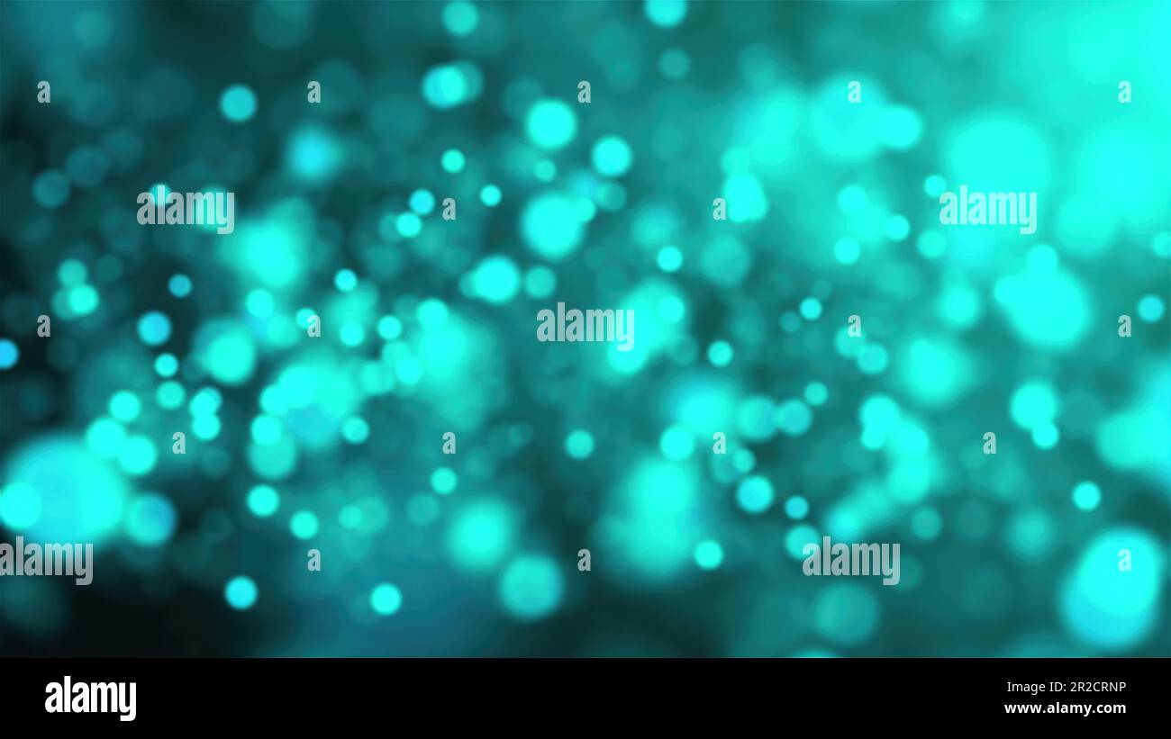 Blue particles with DOF. Computer generated 3d render Stock Photo - Alamy