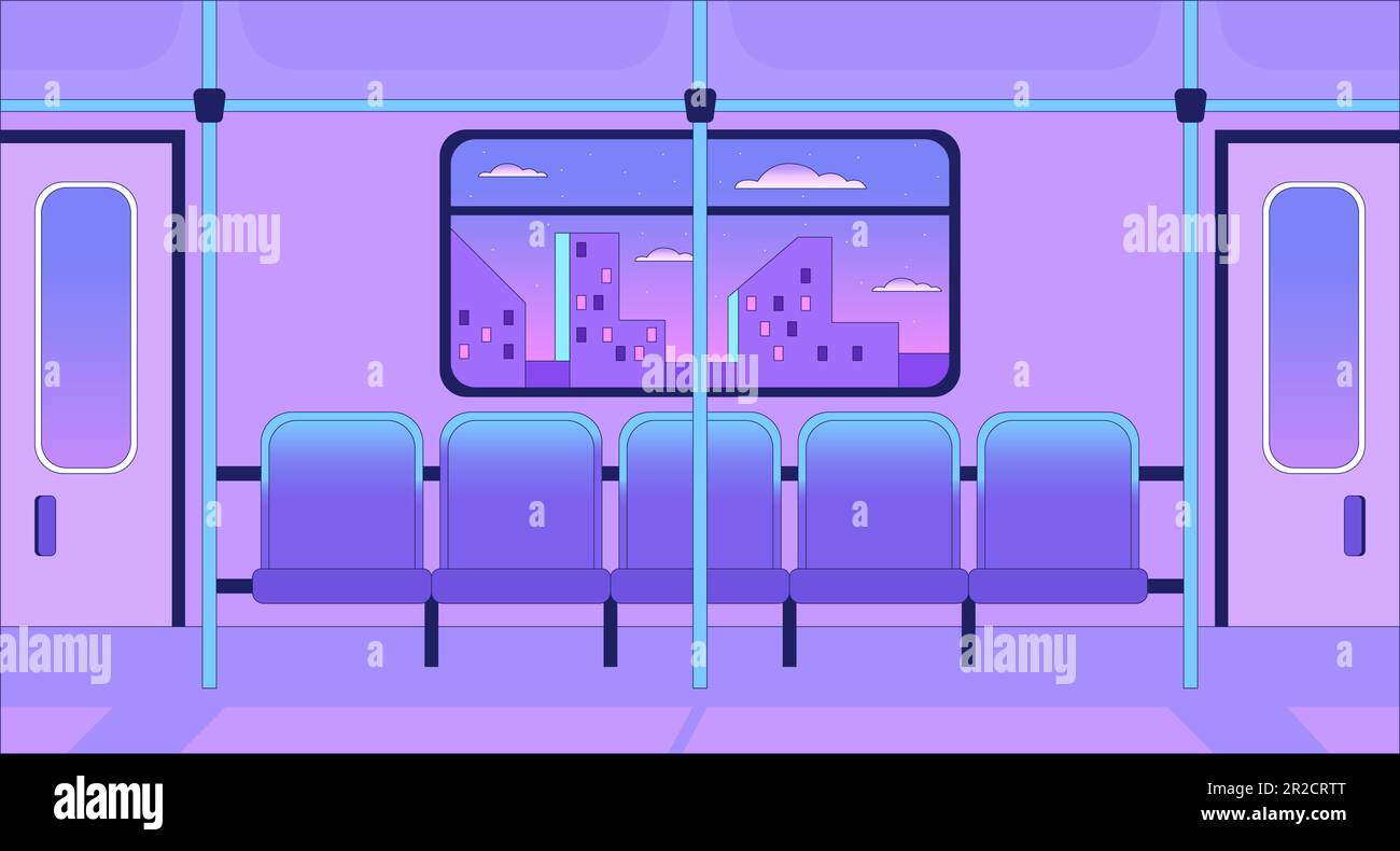 Train interior lo fi chill wallpaper Stock Vector Image & Art - Alamy