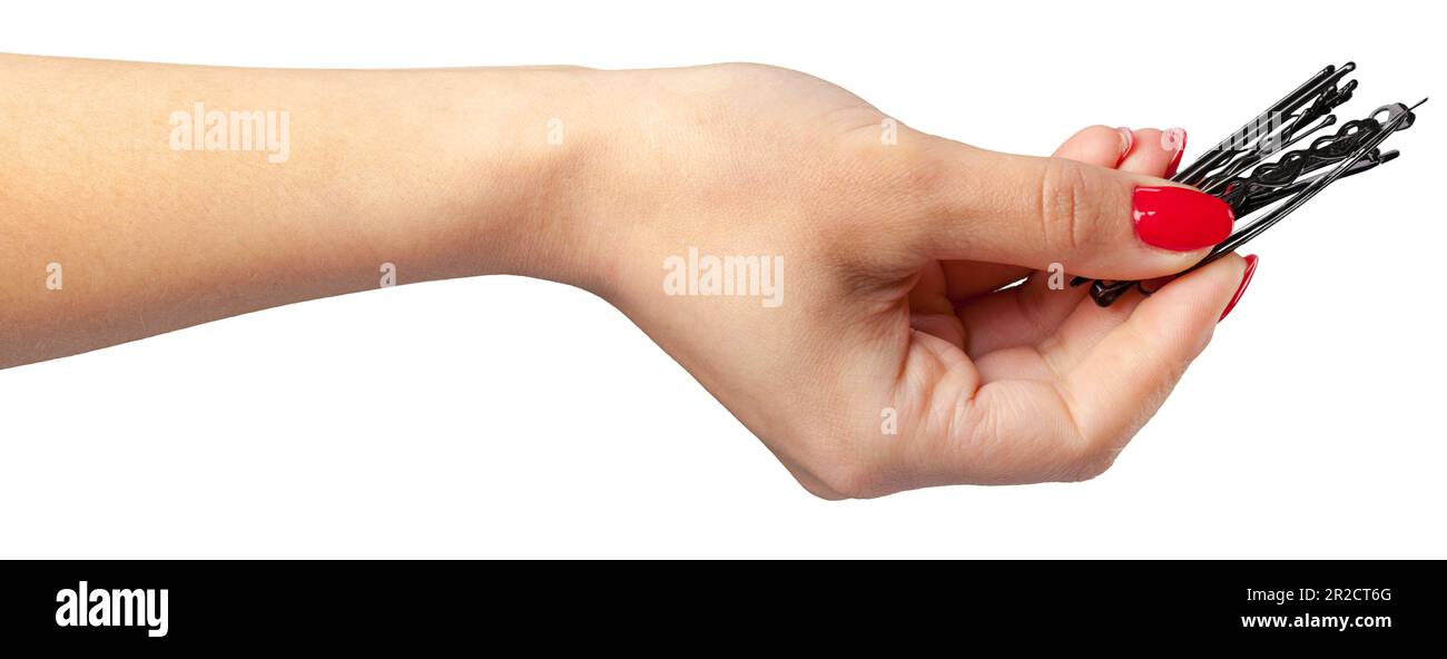 barrette isolated on white Stock Photo - Alamy