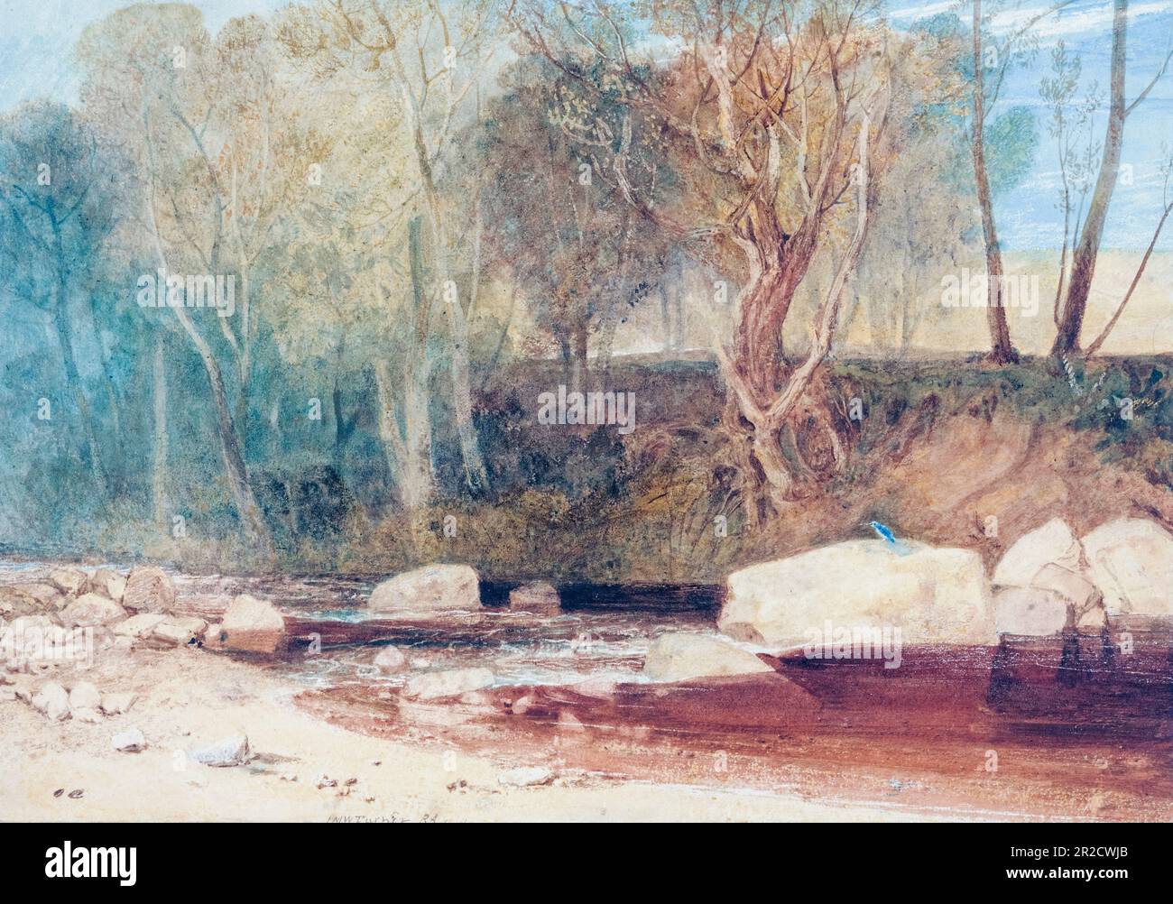 JMW Turner, On the Washburn, landscape painting circa 1815 Stock Photo ...