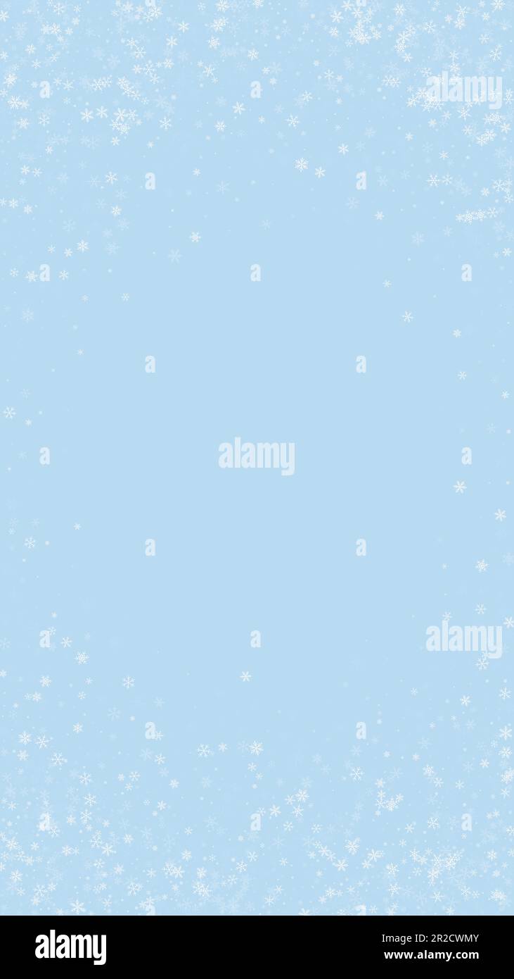 Magic falling snow christmas background. Subtle flying snow flakes and ...