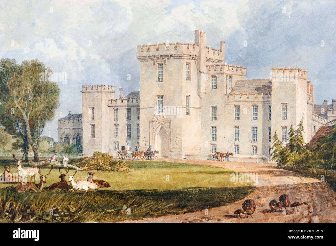 JMW Turner, View of Hampton Court Castle, Herefordshire, from the ...