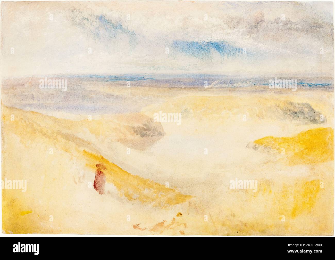 JMW Turner, A Yorkshire River, landscape painting circa 1827 Stock ...
