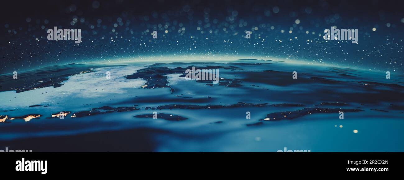 South-East Asia night lights. Elements of this image furnished by NASA ...