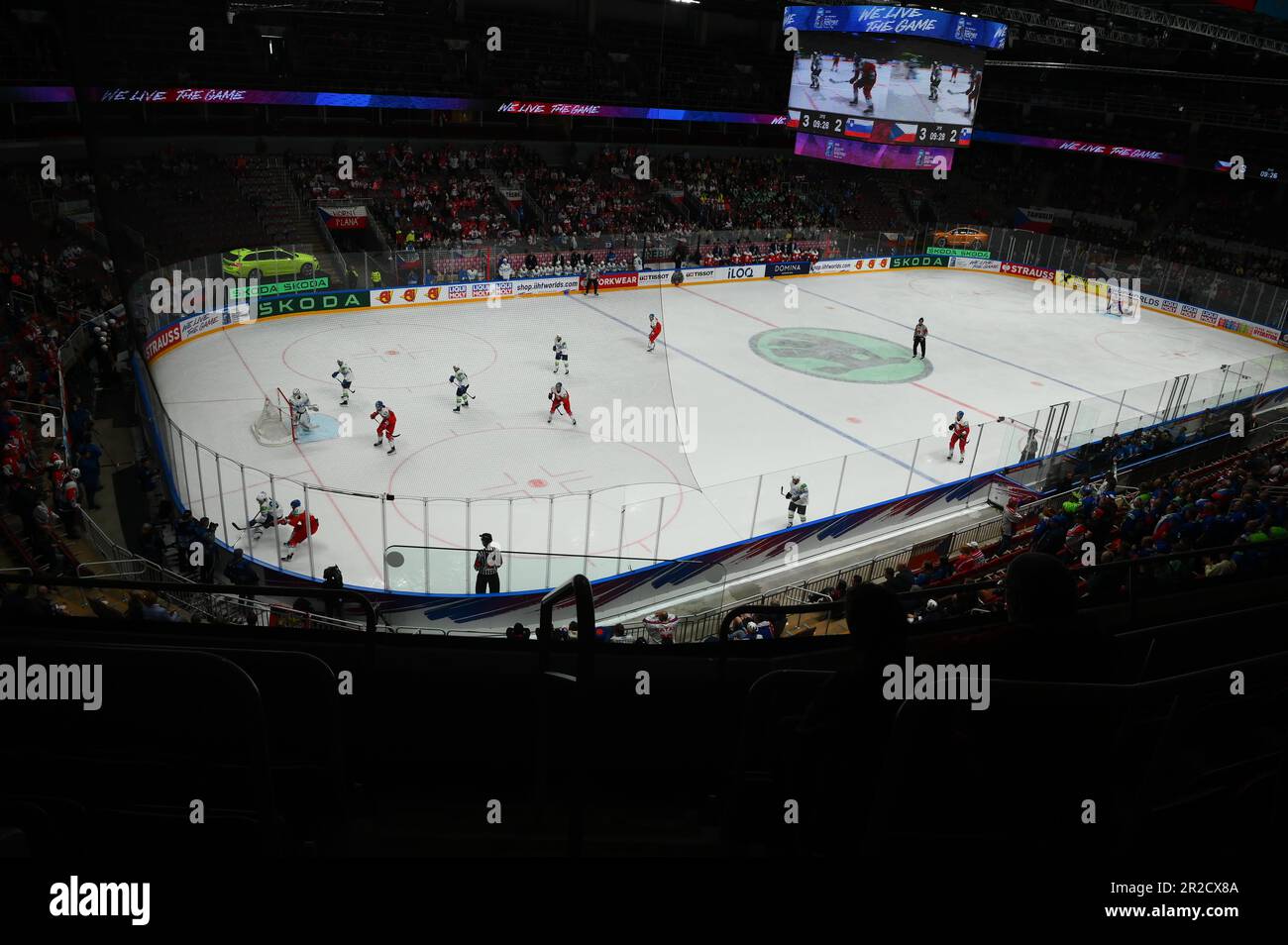 LATVIA, RIGA - 18.05.23: Game Czech Republic vs Slovenia. IIHF 2023 Ice ...