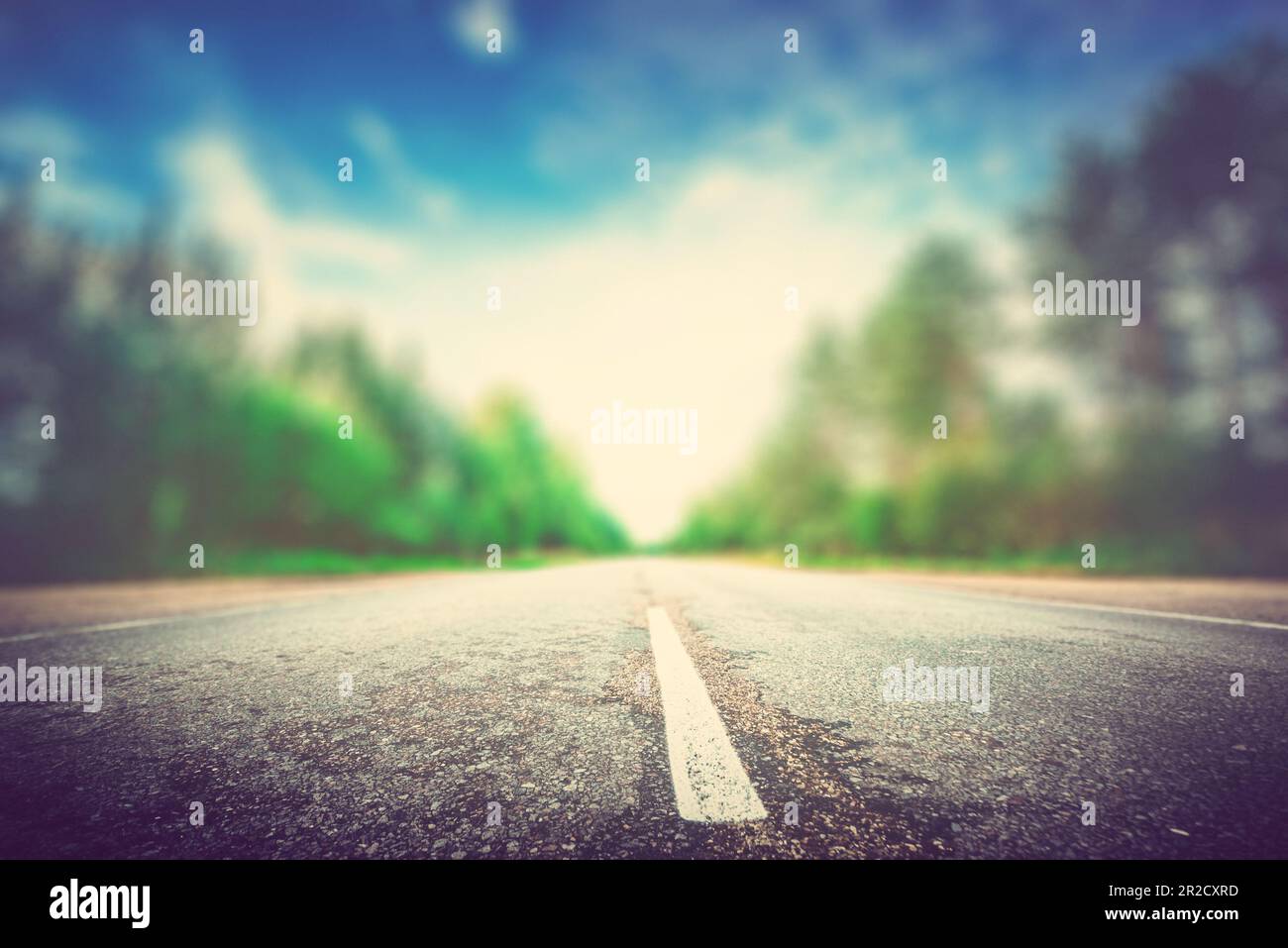 Speed way road blur effect Stock Photo - Alamy