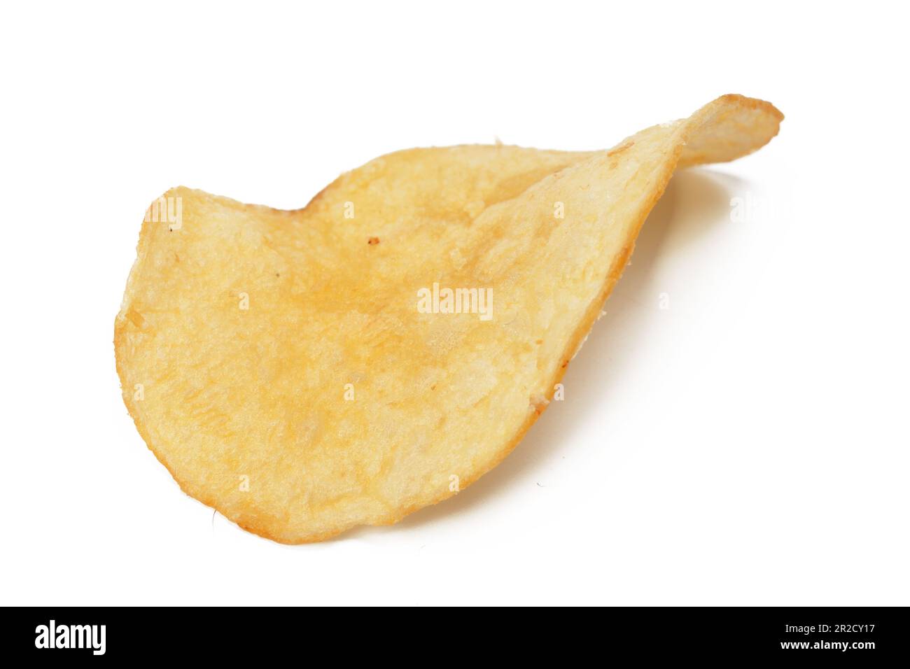 Potato chips isolated on white Stock Photo - Alamy