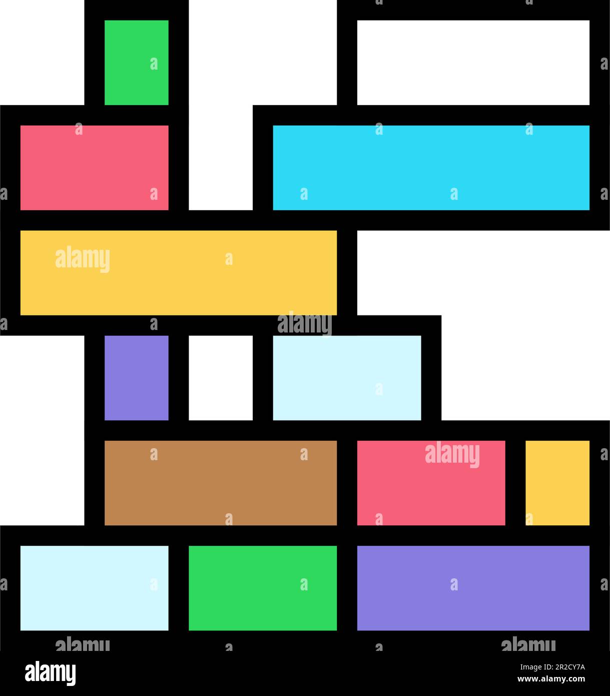 blocks toy child baby kid color icon vector illustration Stock Vector ...