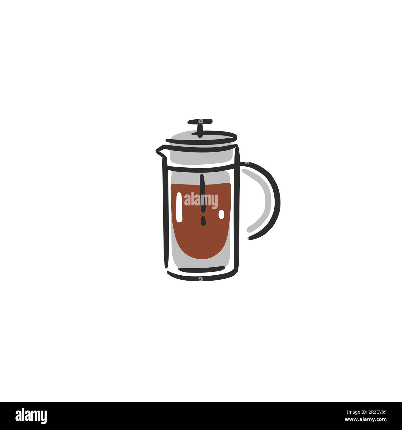 Hand drawn vector abstract graphic doodle simple minimalistic line ...