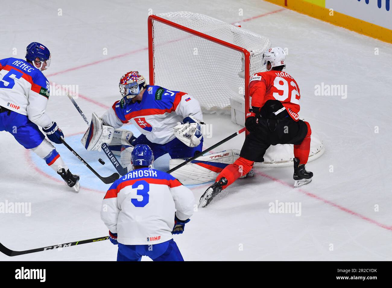 LATVIA, RIGA - 18.05.23: Game Switzerland vs Slovakia. IIHF 2023 Ice ...