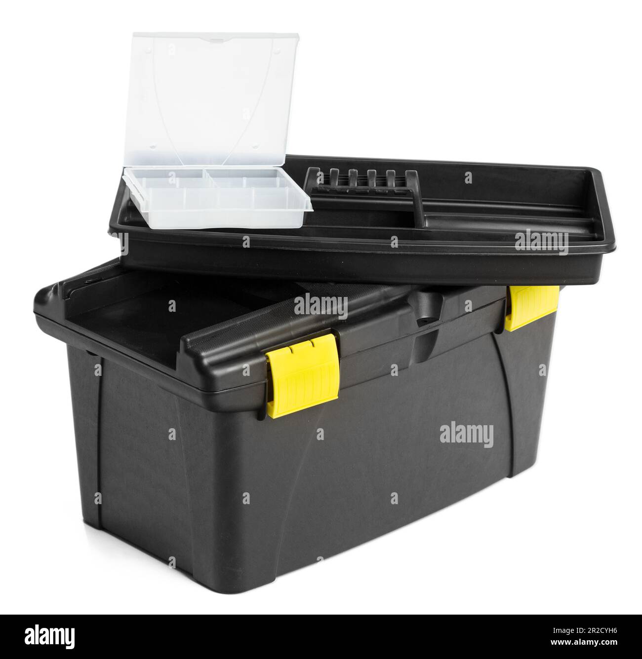 Toolkit box isolated on the white background Stock Photo - Alamy
