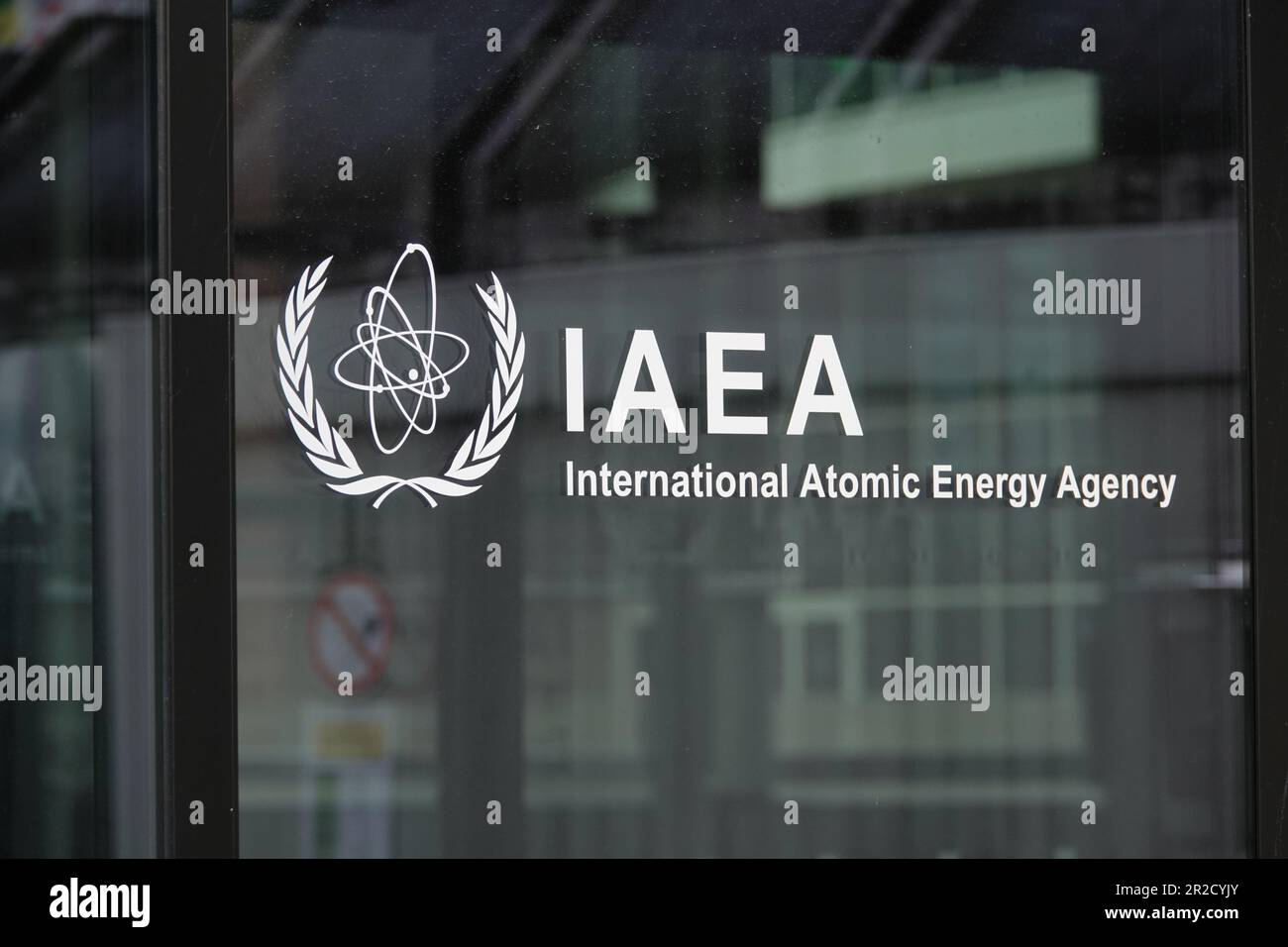 Vienna. 15th May, 2023. This photo taken on May 15, 2023 shows the logo ...