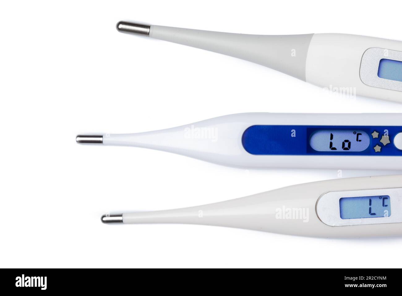 Electronic modern thermometer isolated Stock Photo - Alamy