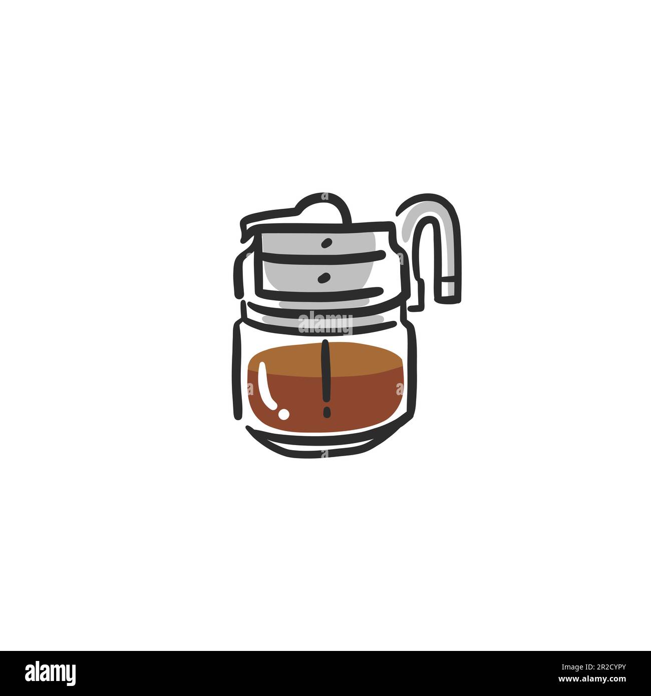 Hand drawn vector abstract graphic doodle simple minimalistic line ...