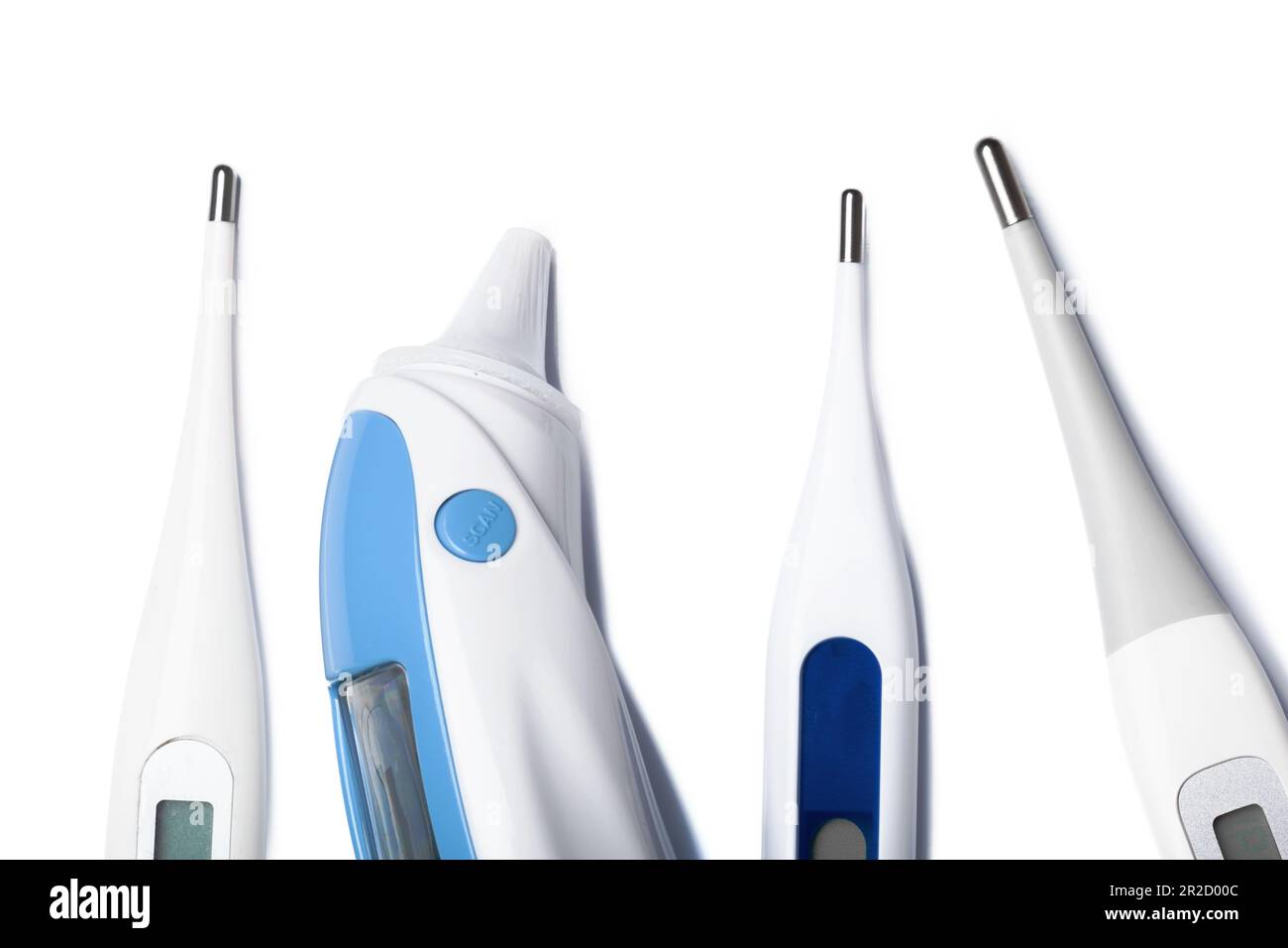 Electronic modern thermometer isolated Stock Photo - Alamy