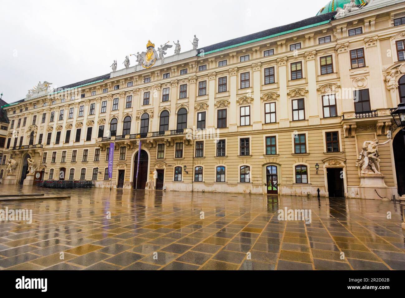 Vienna, Austria - May 2023: Wing of the Imperial Chancellery of the ...